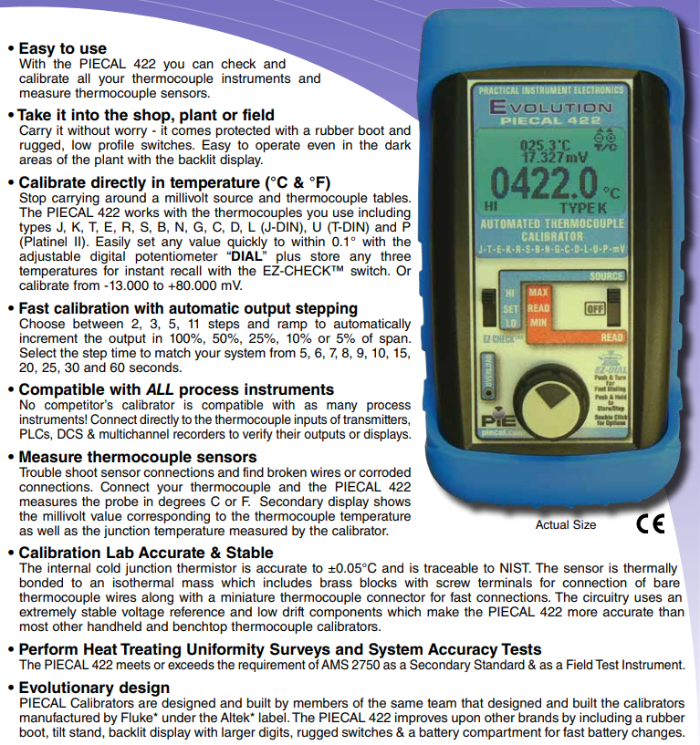 세인교정기기(주) - 제품소개 - 1. 온도 (접촉식) - ⑥ 다기능포터블교정기 Automated Thermocouple ...